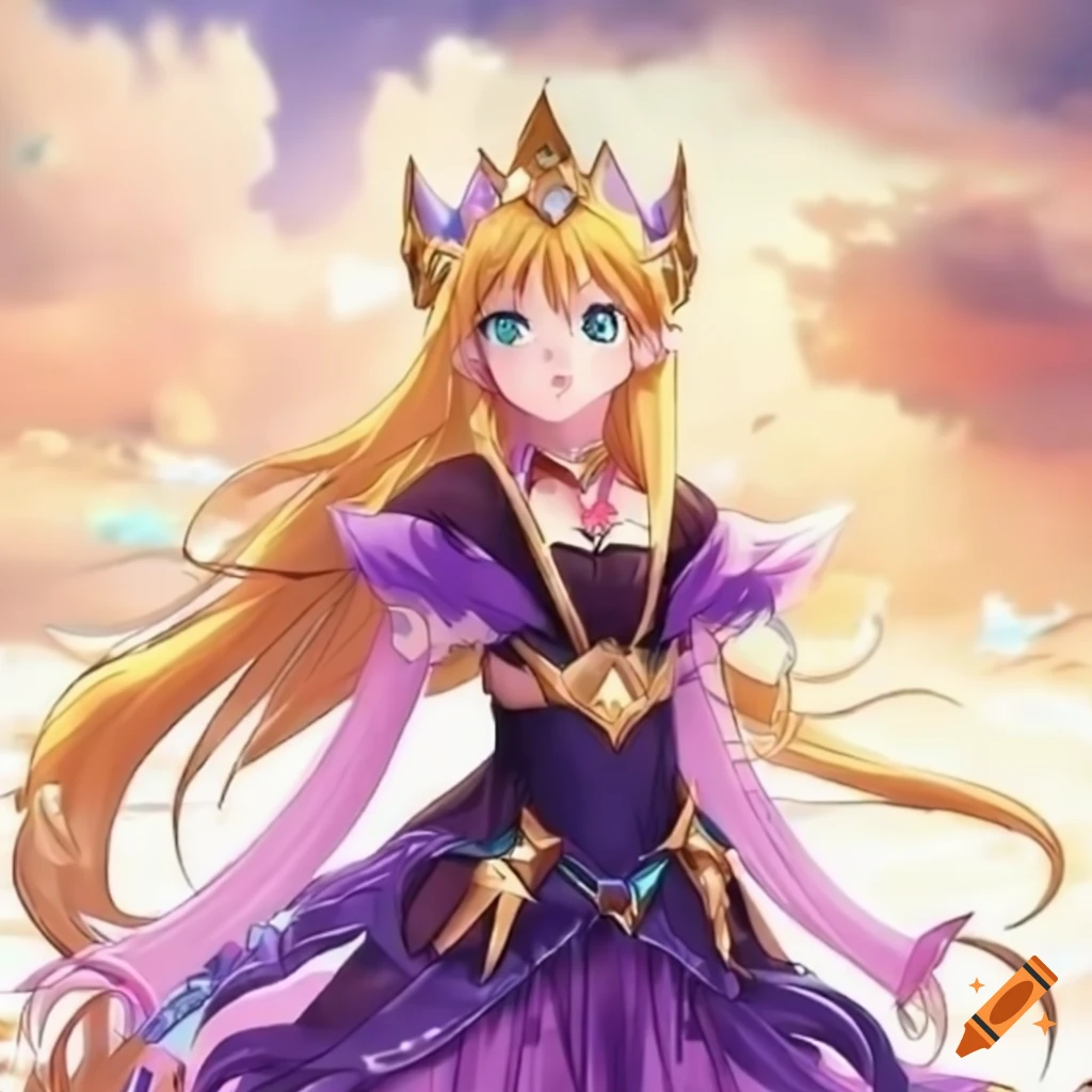 Anime royal princess mage casting mysterious spells on Craiyon