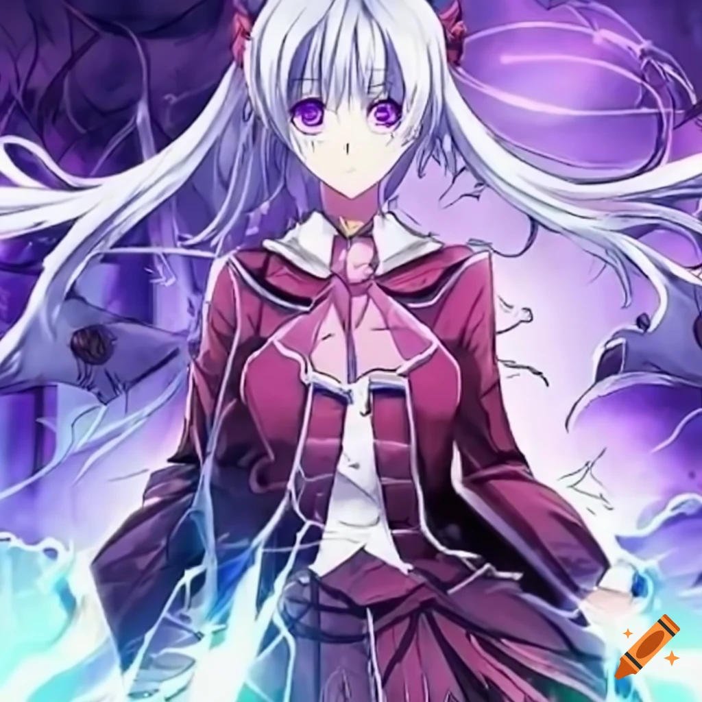 Anime mage casting mysterious magic spells on Craiyon