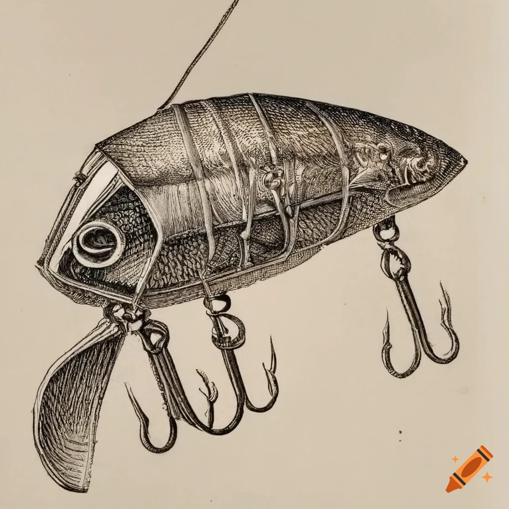 Futuristic fishing lure wrapped in tinfoil inspired by Albrecht Dürer's ...