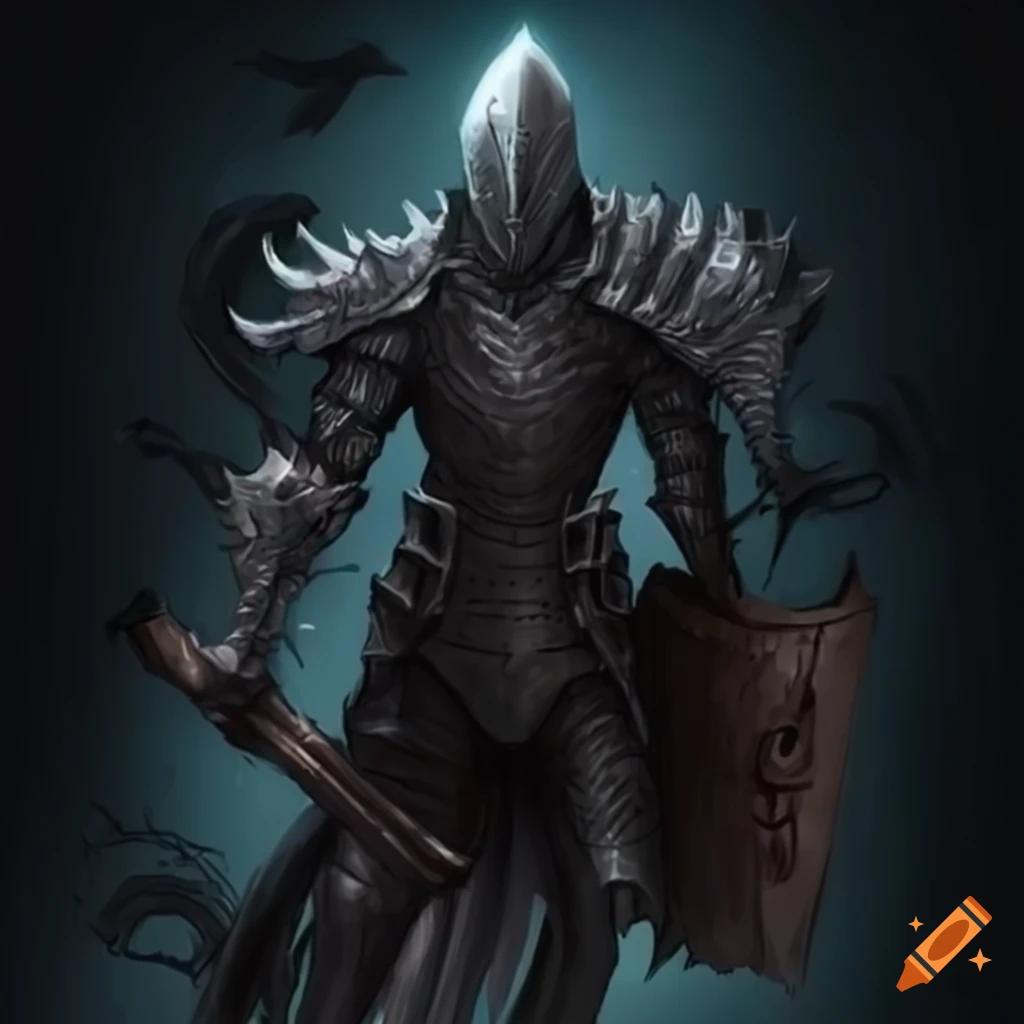 Humanoid fantasy monster knight general inspired by the Xenomorph on ...
