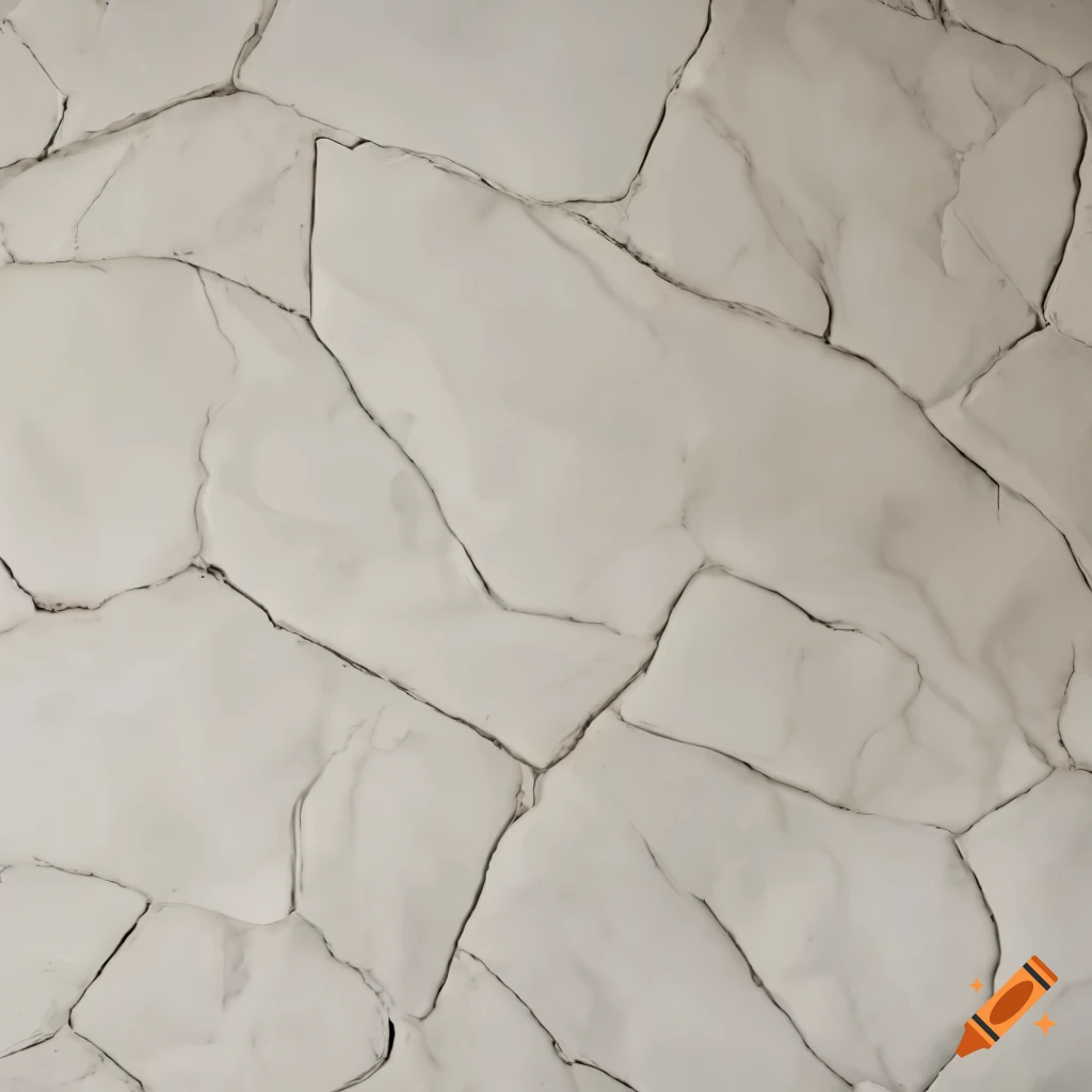 Top down view of a large, high-quality, realistic white flagstone floor ...