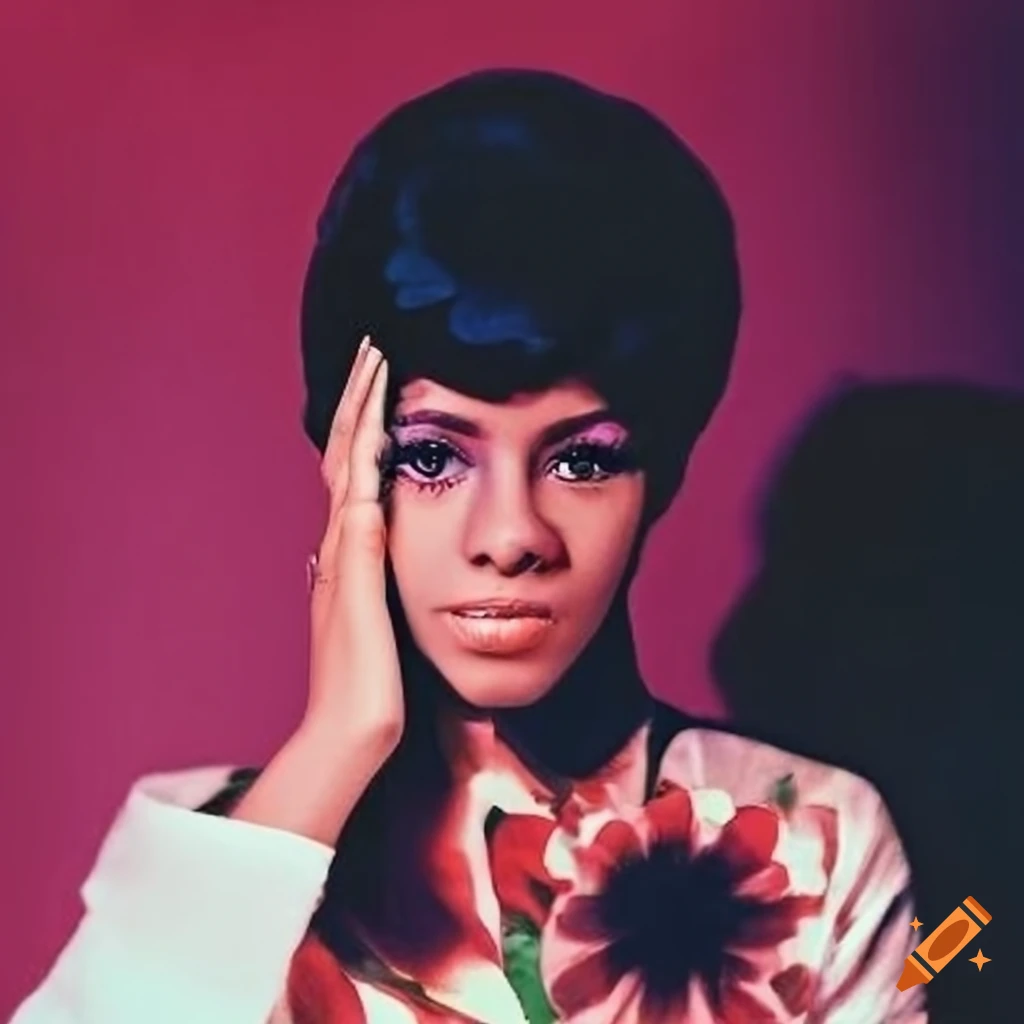 Estelle bennett from the ronettes in 60s pop art fashion on Craiyon