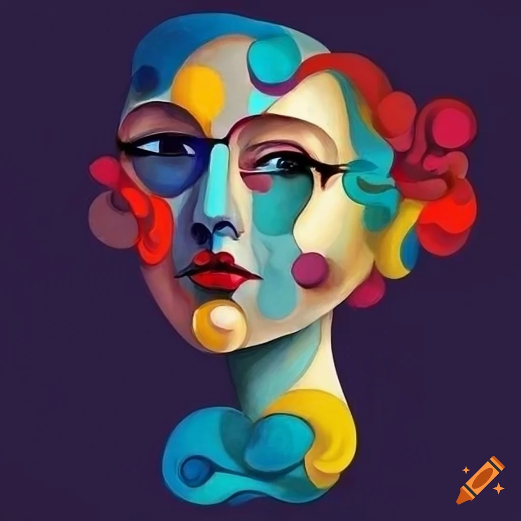 Complex made simple: baroque painting, abstract cubist illustration ...