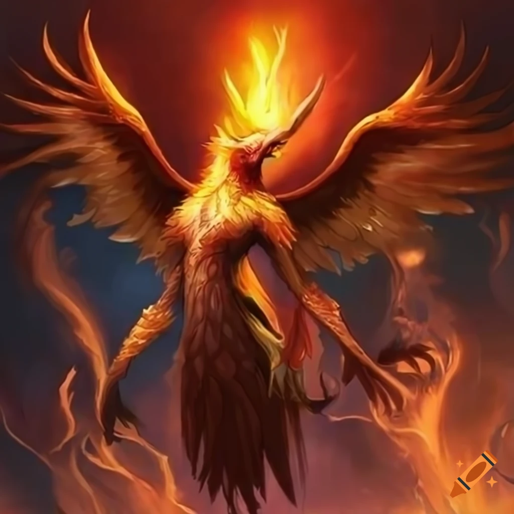 Phoenix unit in a druid or shapeshifter class on Craiyon