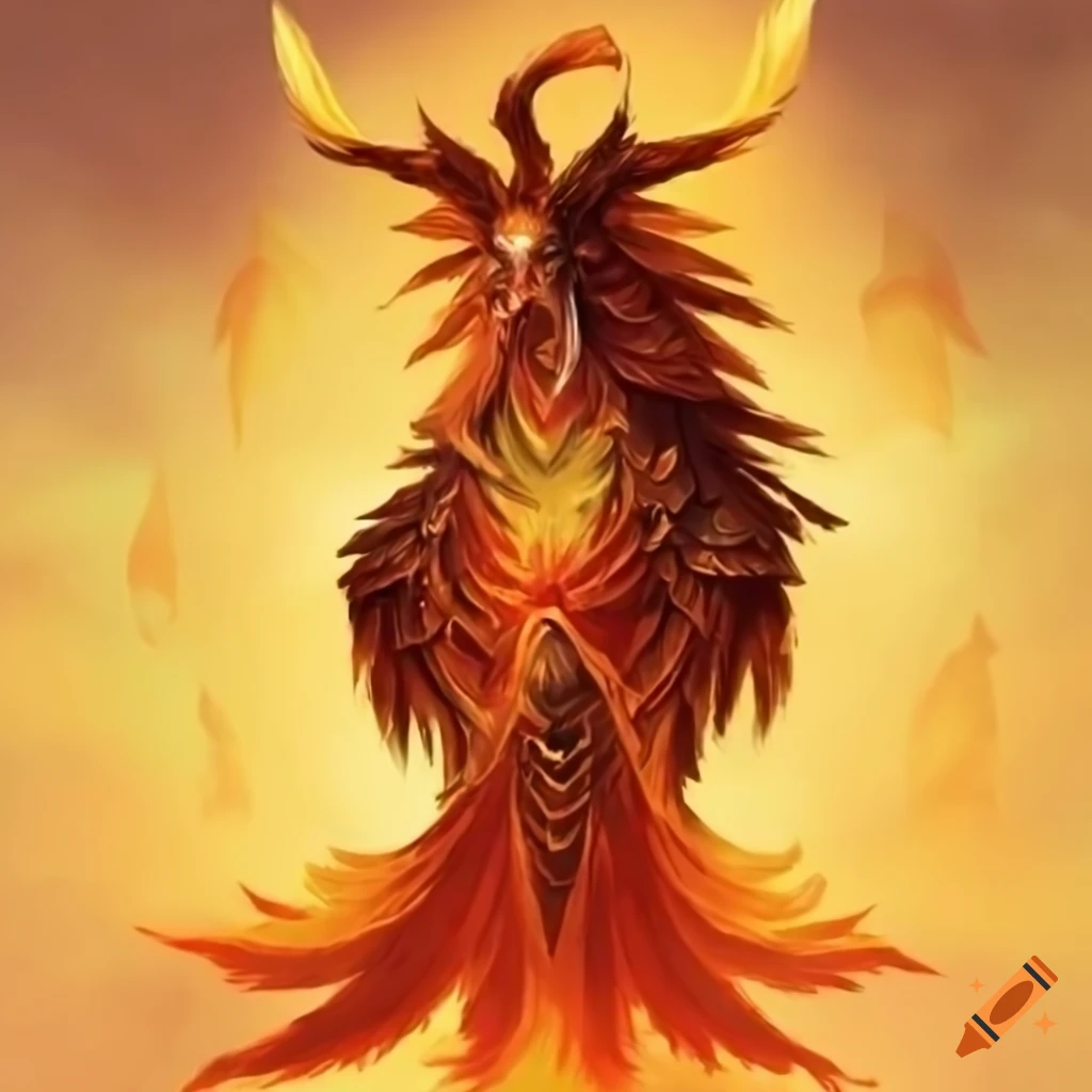 Phoenix unit of the druid or shapeshifter class on Craiyon