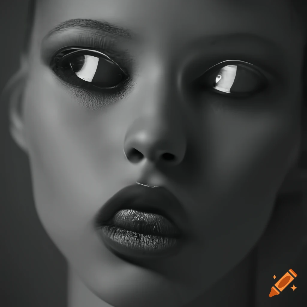 Abstract high-resolution black and white photo with intricate details ...