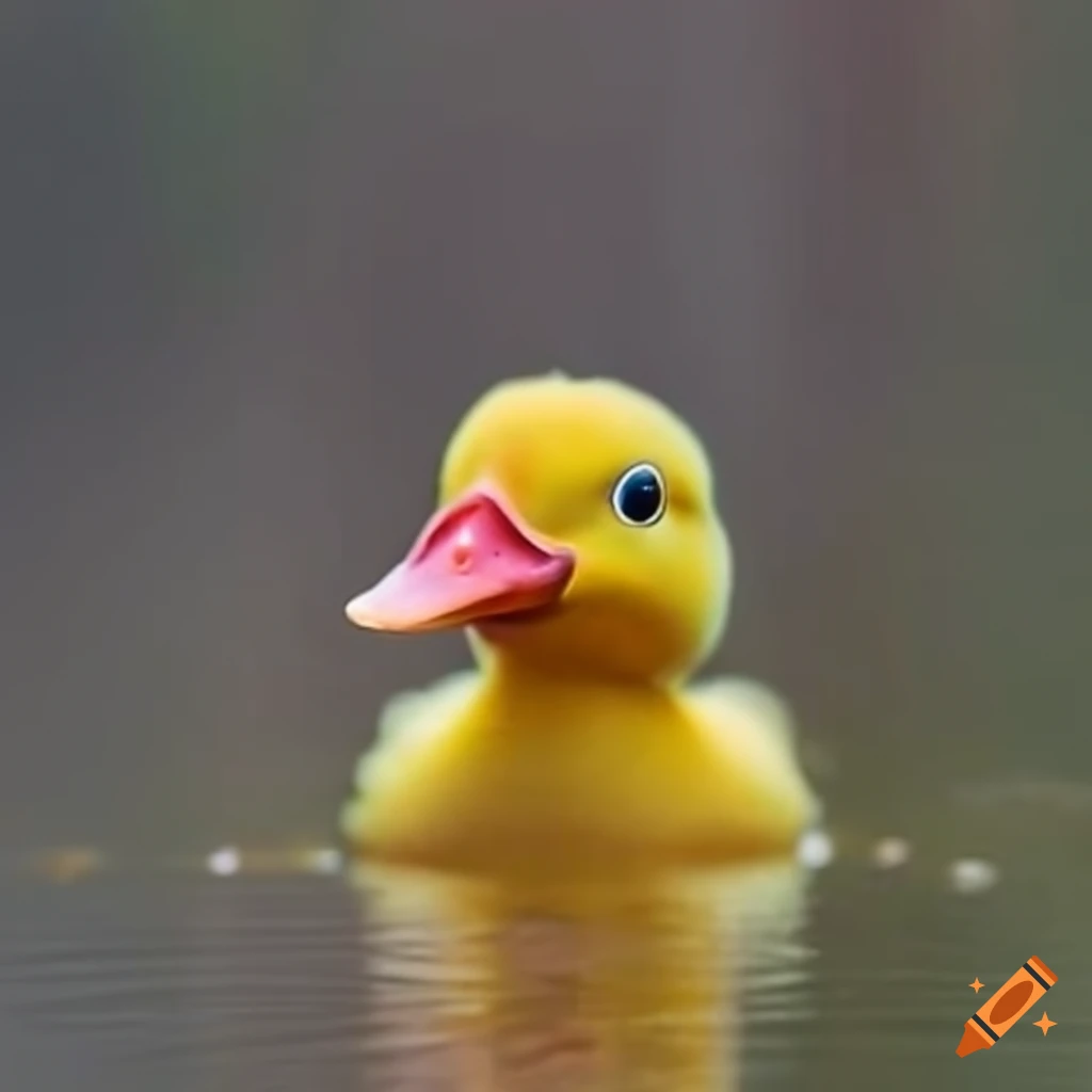 Cute yellow duck on Craiyon