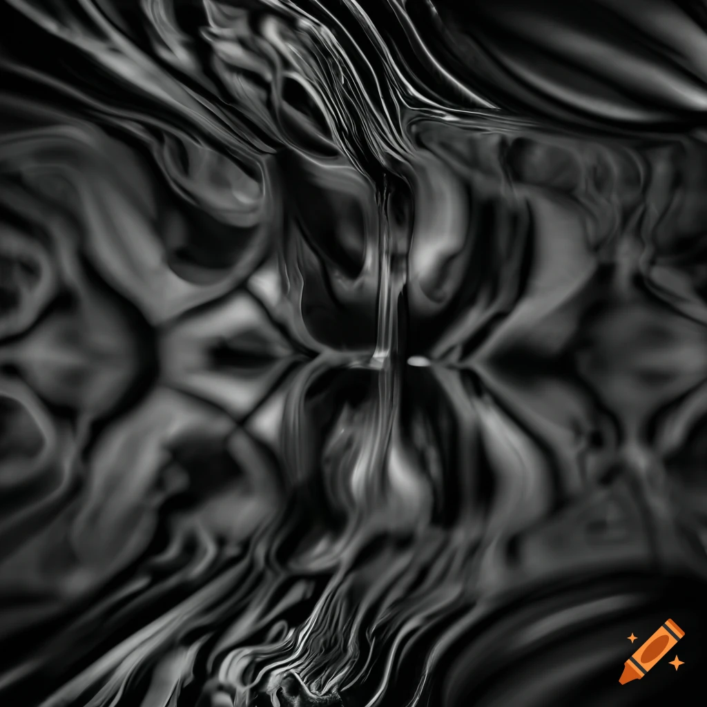 Abstract high-resolution black and white photo with intricate detail ...