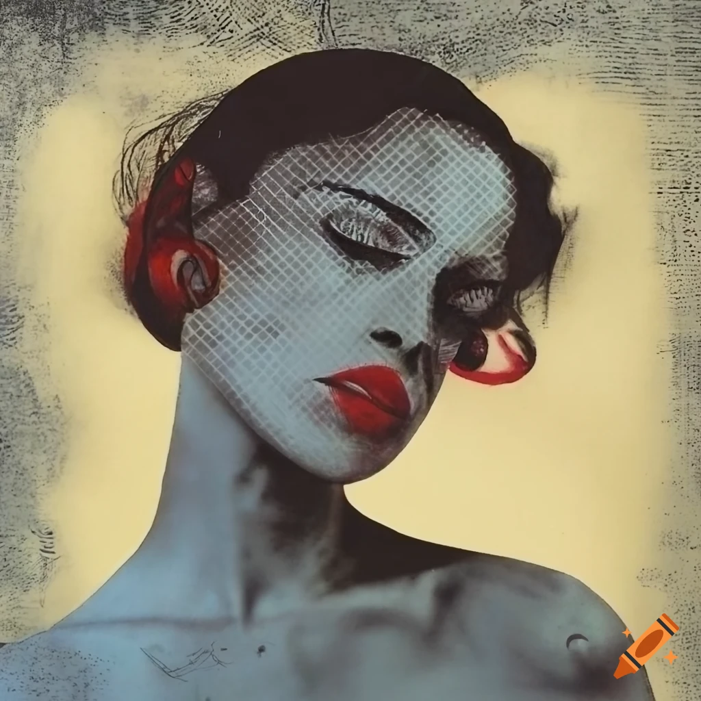 Hannah Höch collage with photorealistic images of women and textures ...