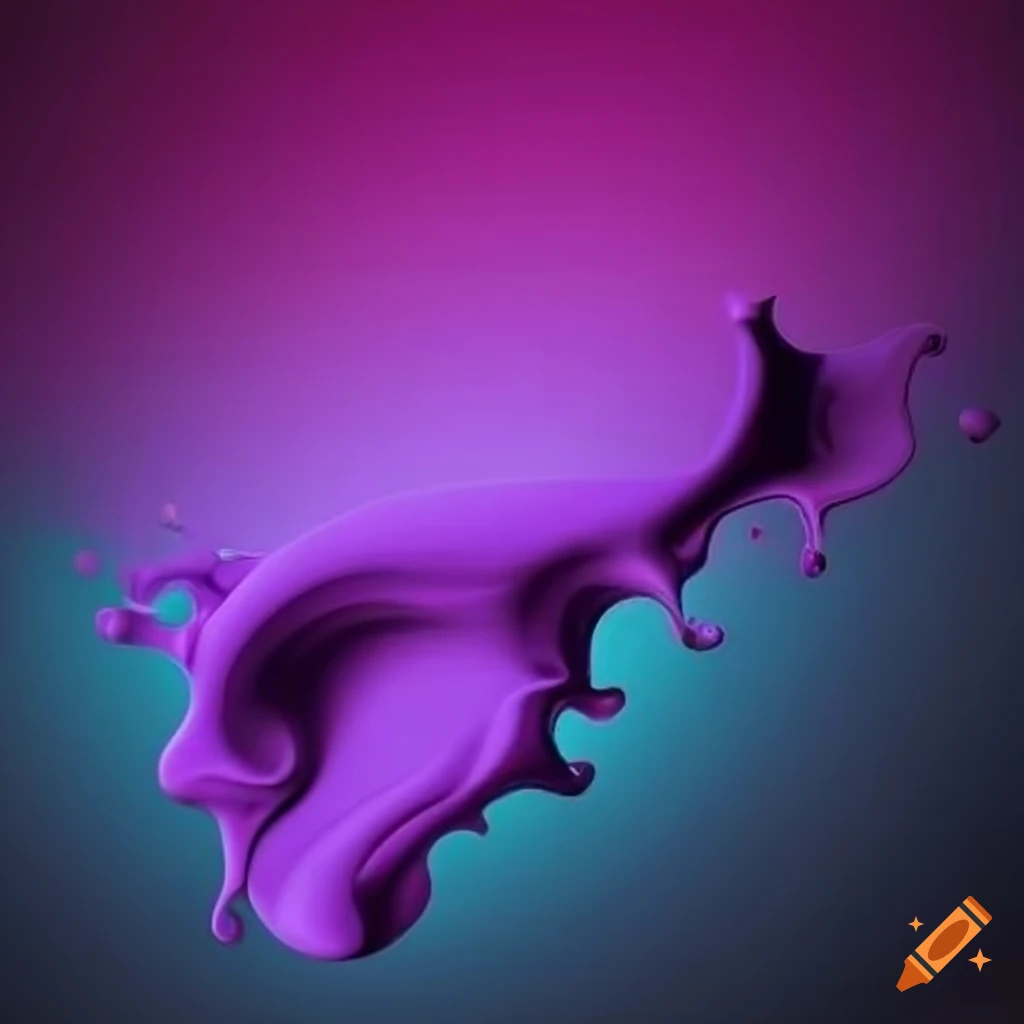 Vibrant pink and violet paint splash art blending into a dark gradient ...