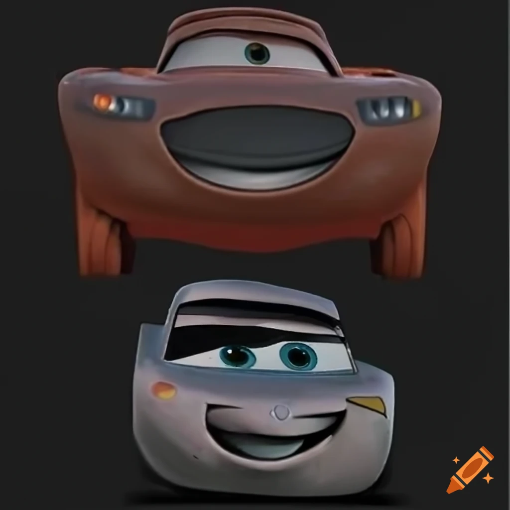 Horror movie poster inspired by Disney Pixar Cars on Craiyon