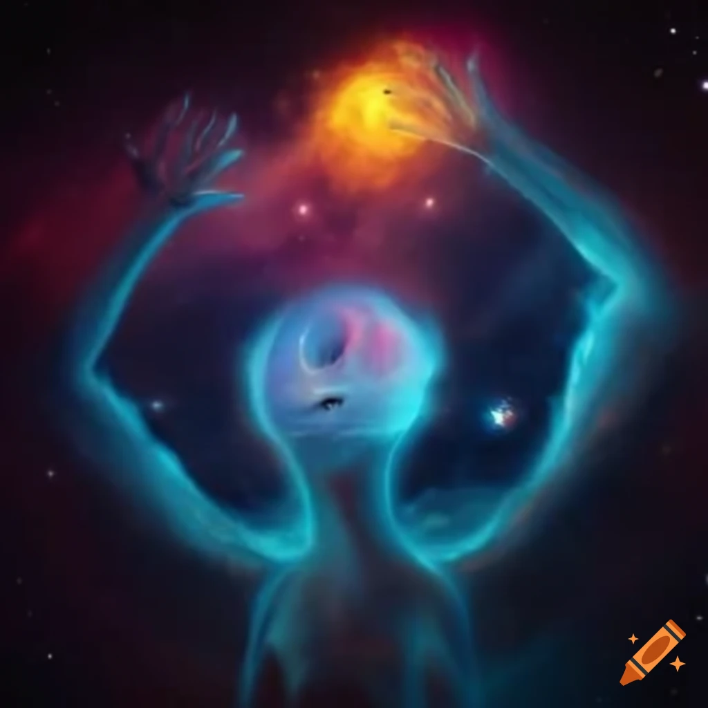 Nebulosa: gas giant-based alien with transformative abilities on Craiyon