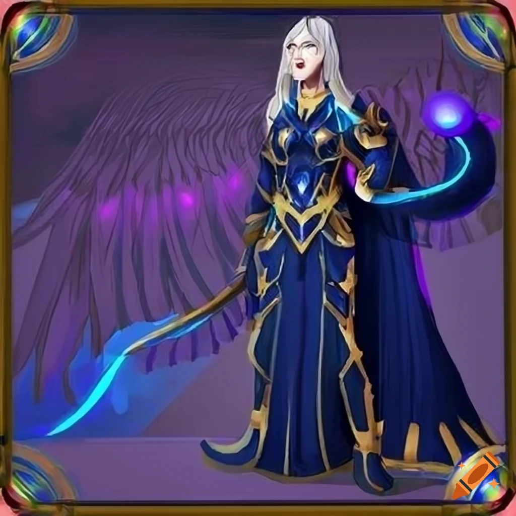 Description of character Azariel, Duchess of Illusions, tall and ...