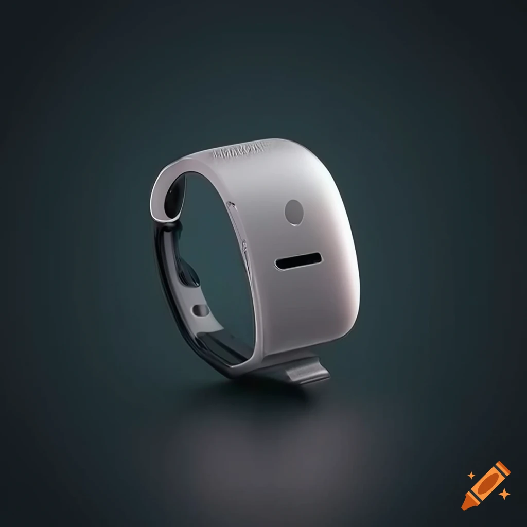 Futuristic wearable gadget with minimal, sleek design on Craiyon