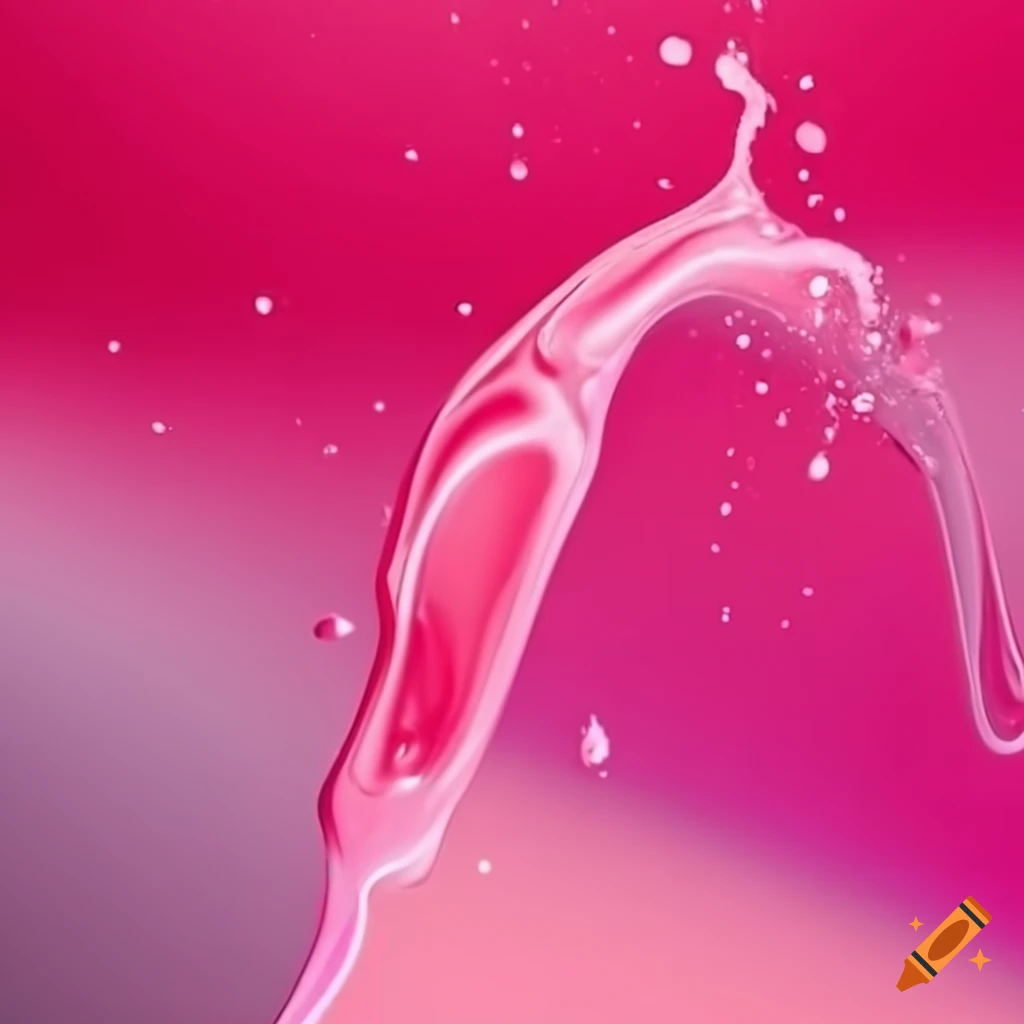 Neon pink liquid splash on the ground on Craiyon
