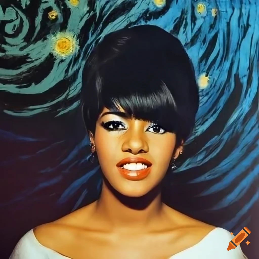 Estelle bennett from the ronettes in 60s style pop art flower ...