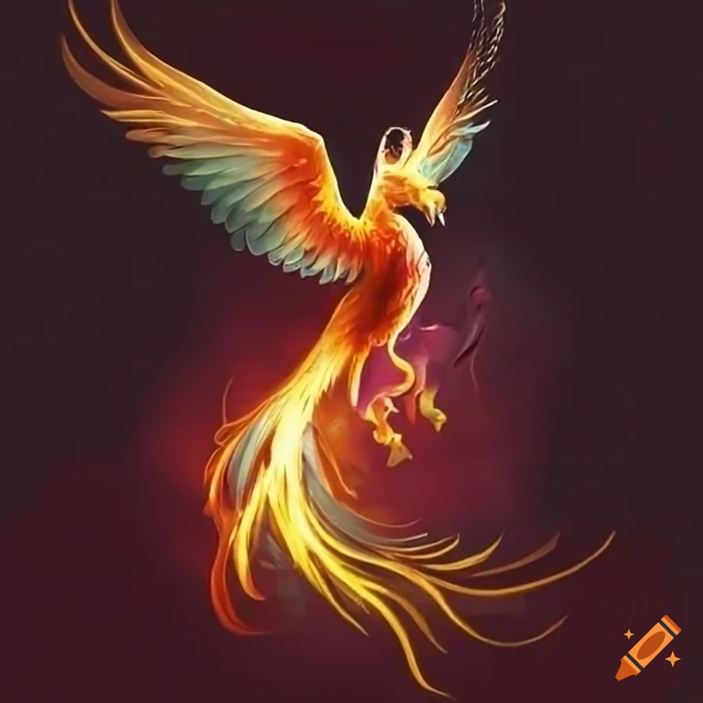 Phoenix bird on Craiyon