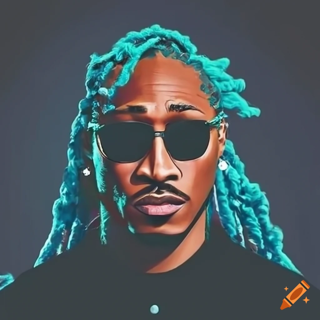 Detailed portrait of American rapper Future on Craiyon