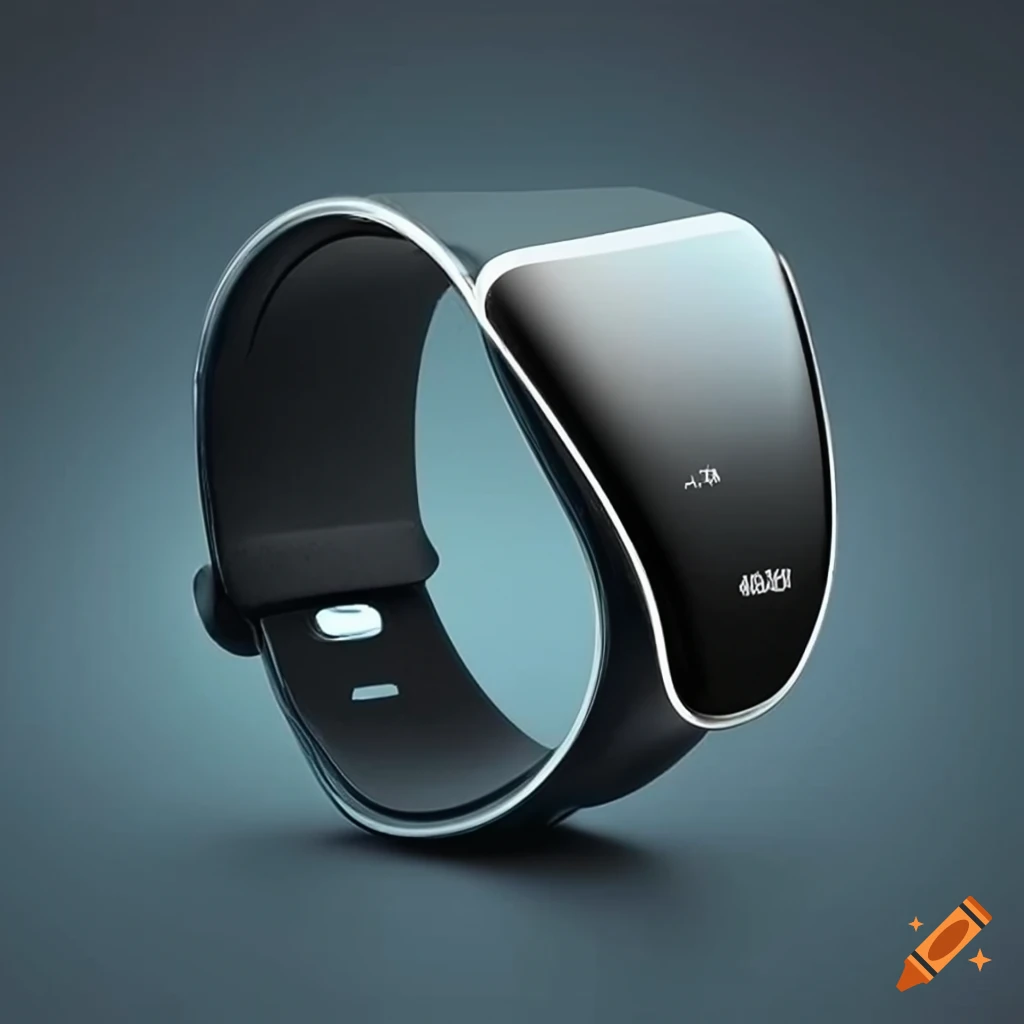 Futuristic wearable gadget with minimal, sleek design on Craiyon