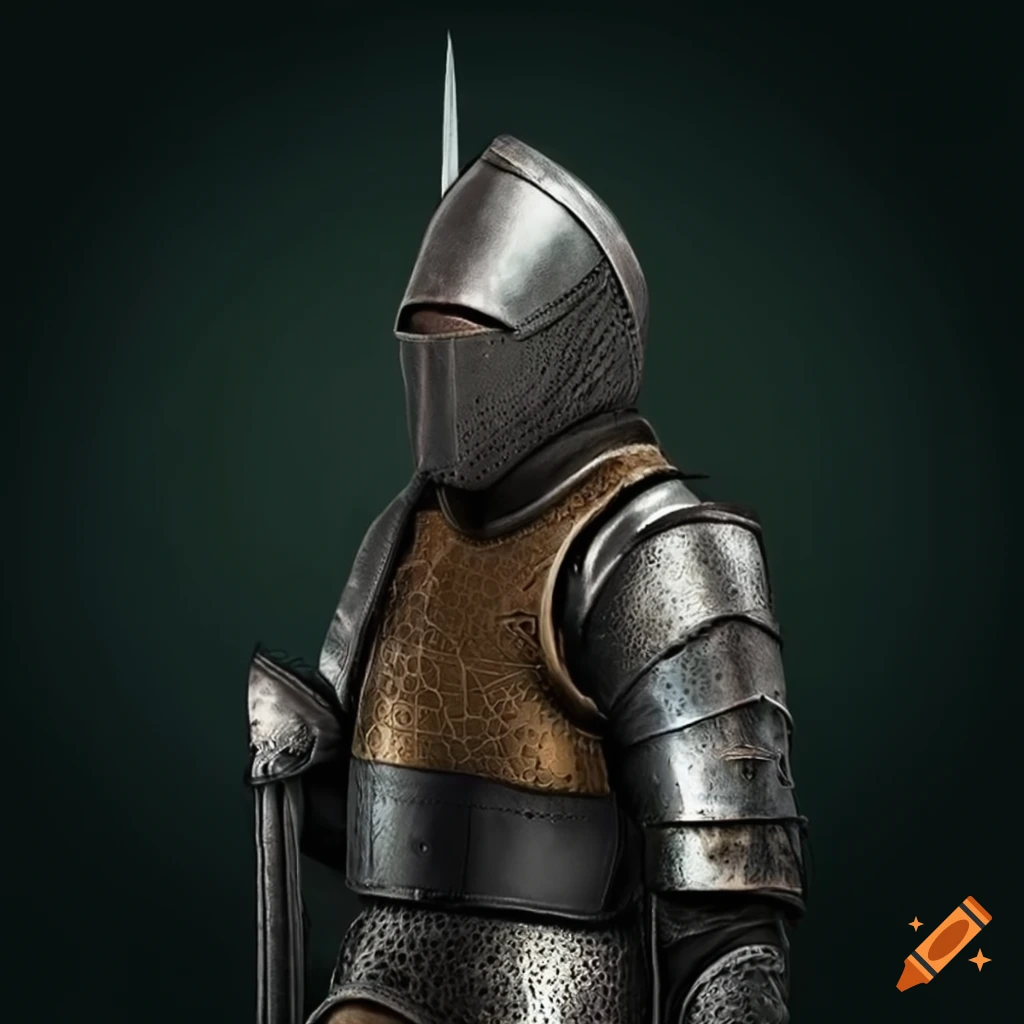 Armored knight with boxing gloves in a medieval competition on Craiyon