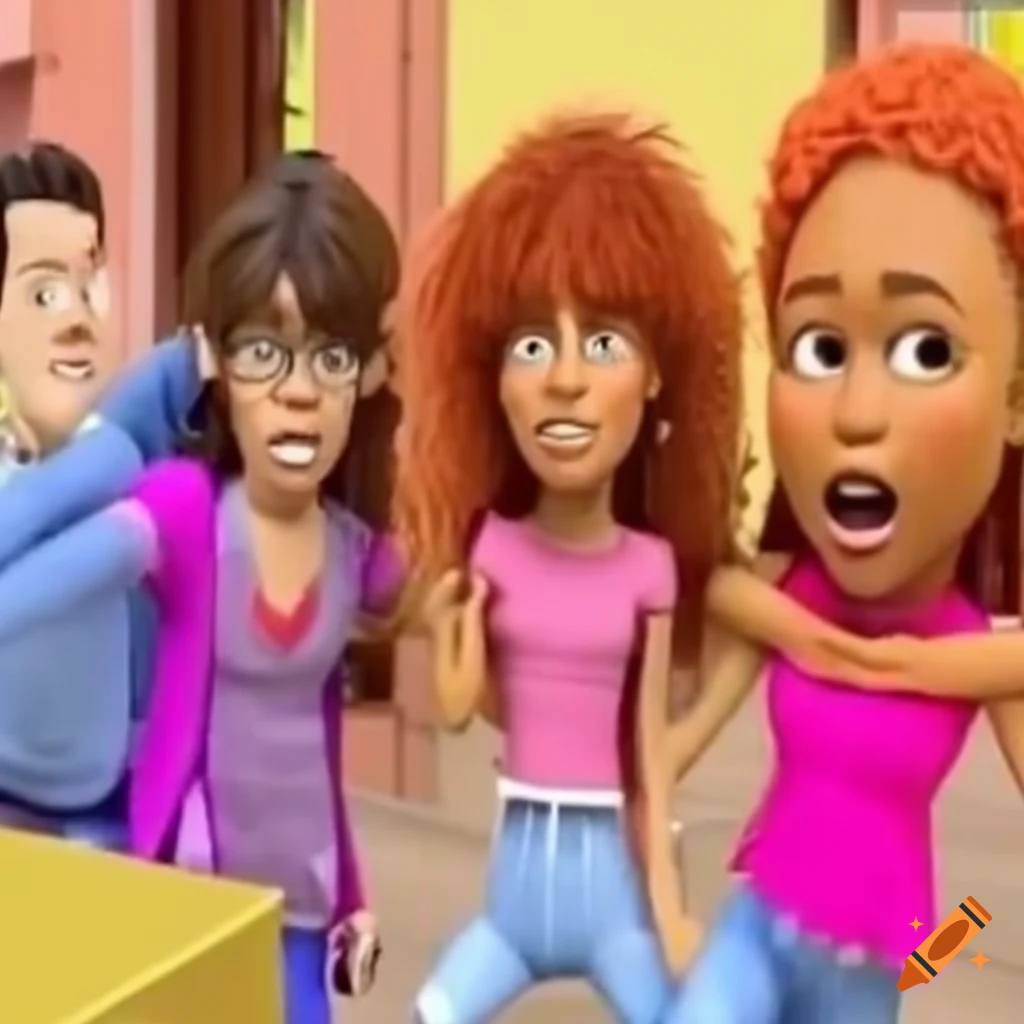 Keisha and friends animated series 3d meme 2018 on Craiyon