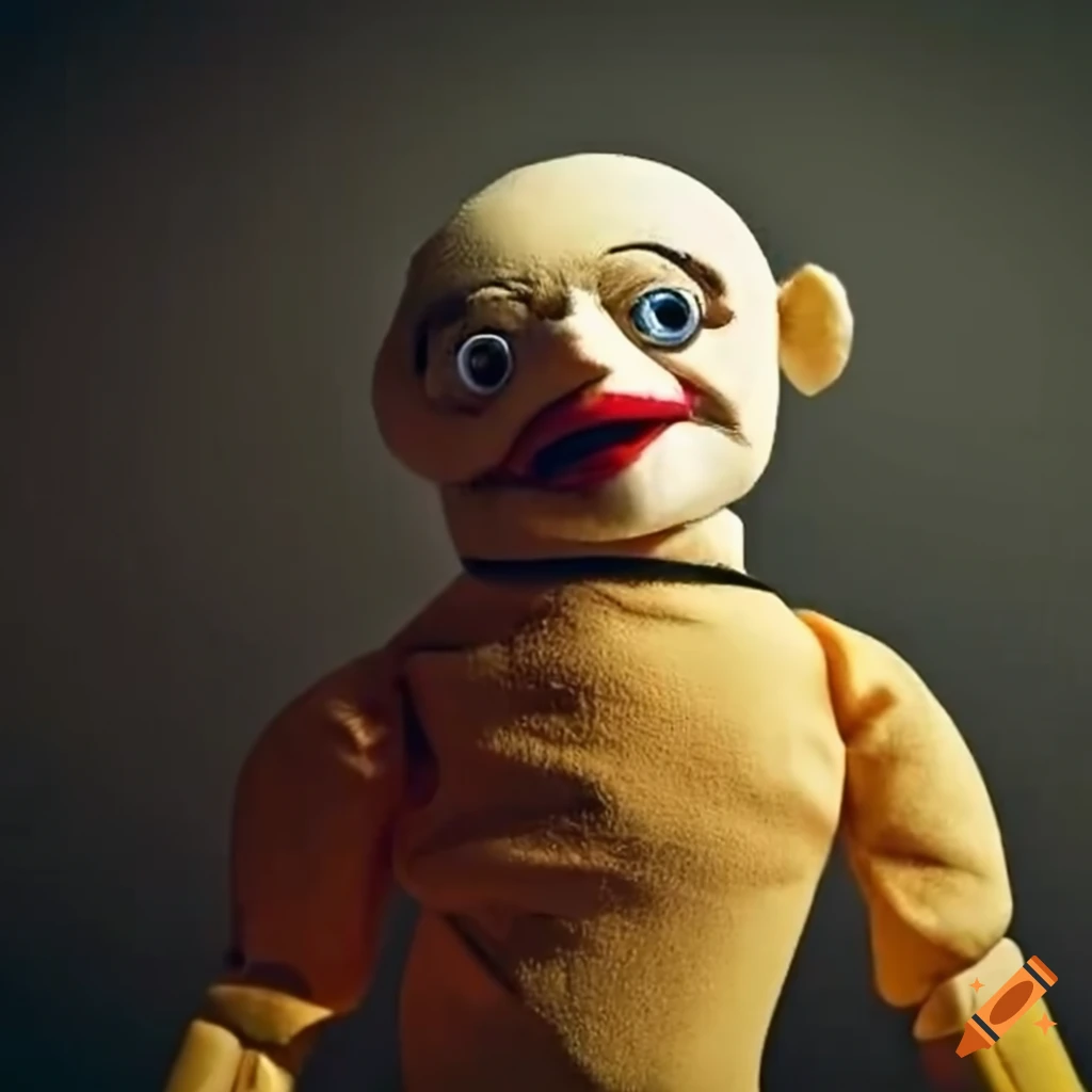 Humorous puppet character on Craiyon