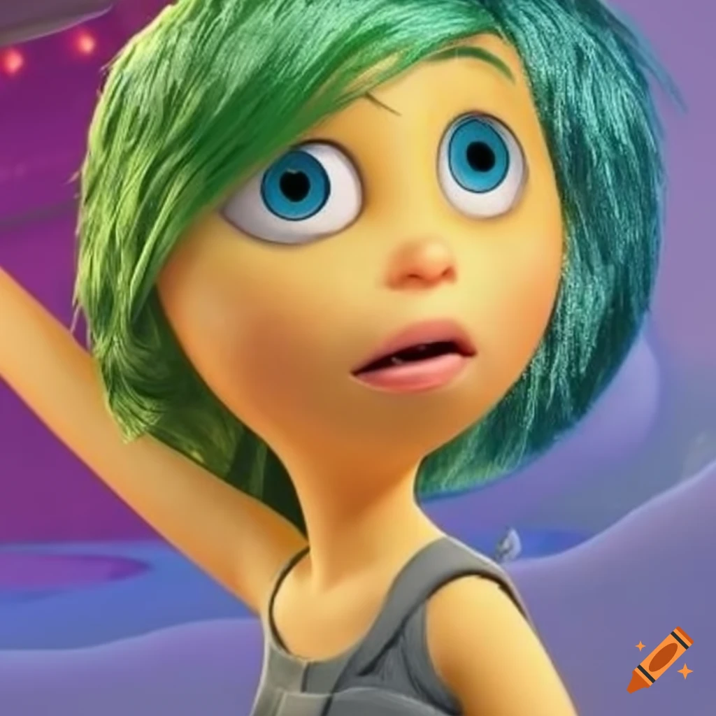 New 'Inside Out' character 'Silly' with yellow skin on Craiyon