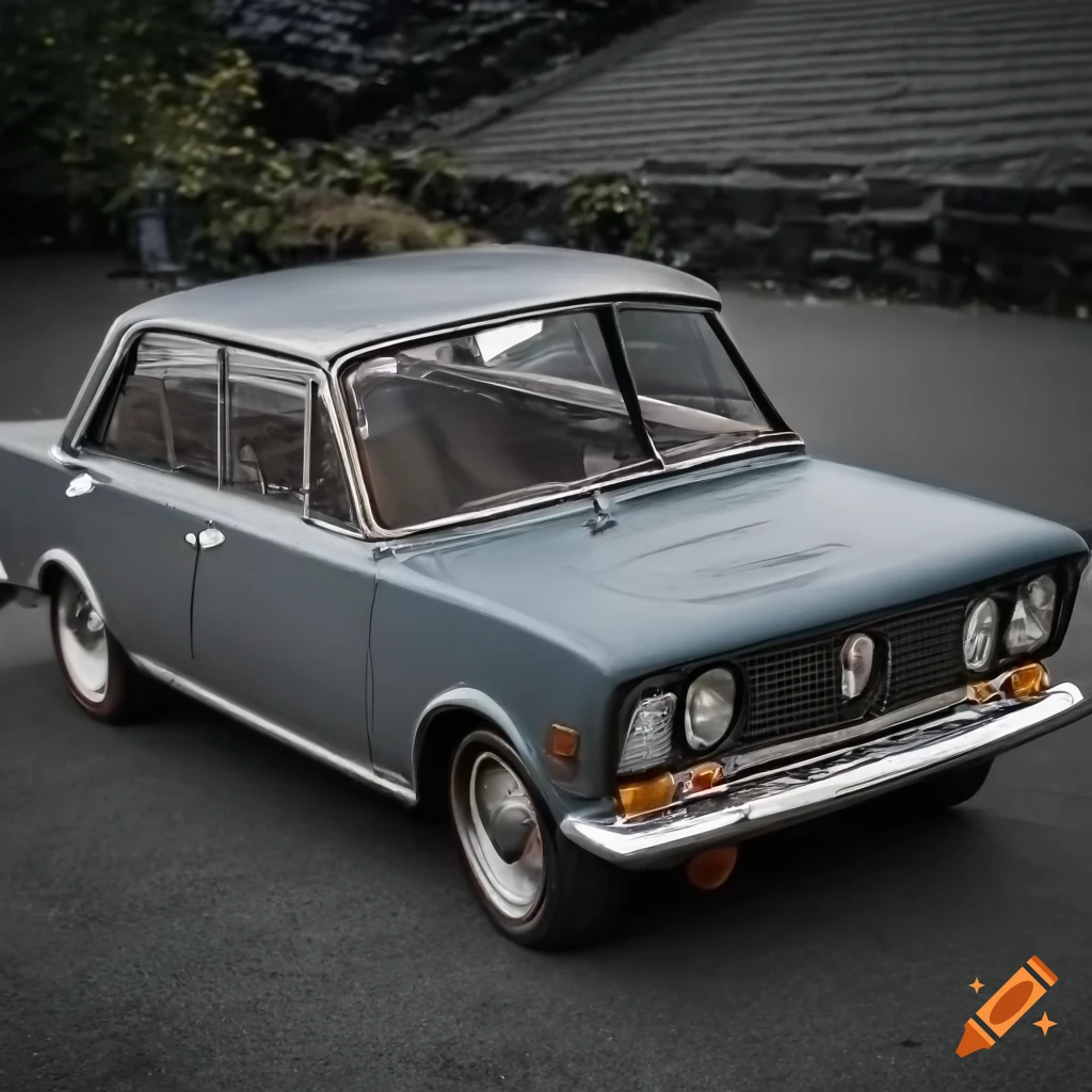 Fiat 125p rat hot rod car on Craiyon