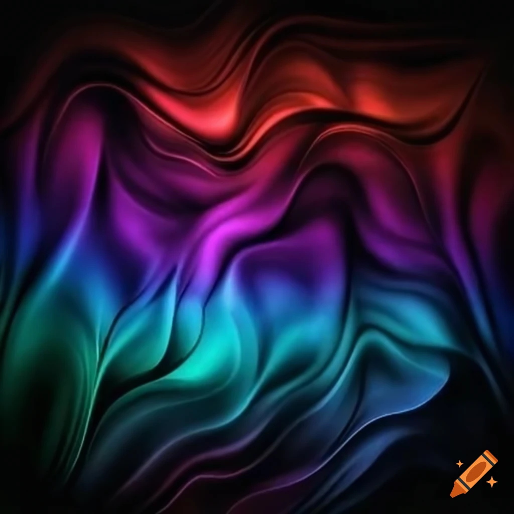 Colorful artwork of flowing water streams on Craiyon