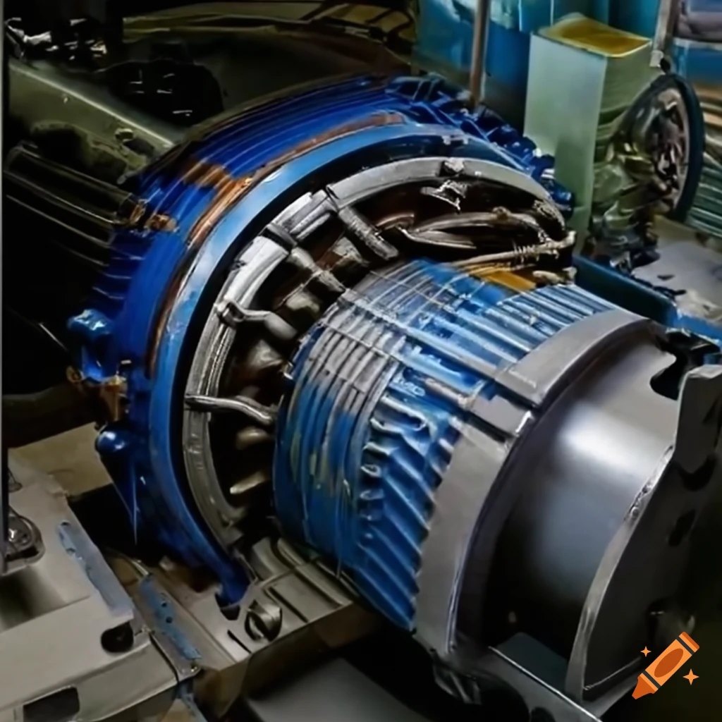 Large electric motor on Craiyon