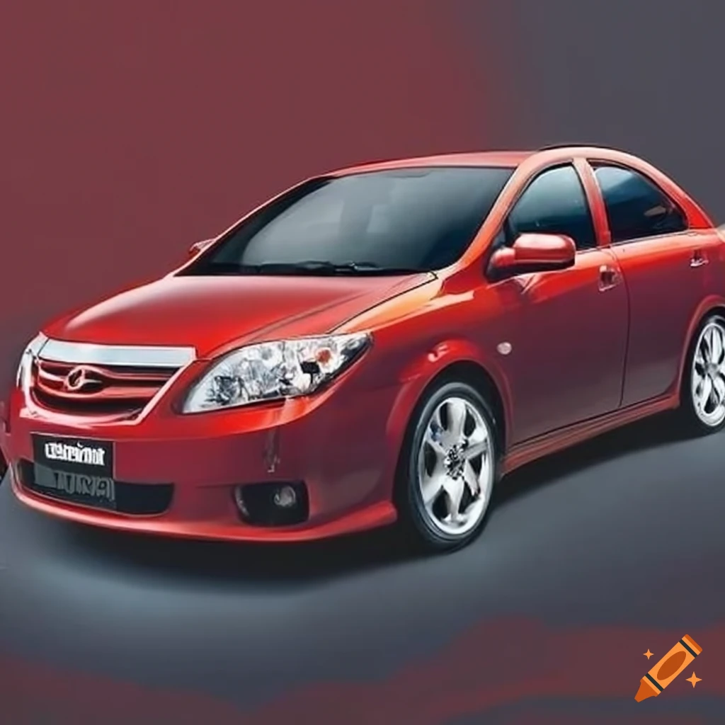 Red Toyota Corolla 2009 E15 Sedan racing with Golden Opel Vectra C 2003 ...