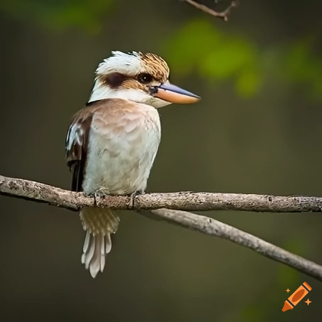 Kookaburra in a wildlife setting on Craiyon