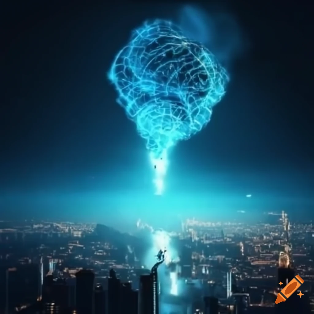 Electromagnetic pulse attack causing global chaos on Craiyon