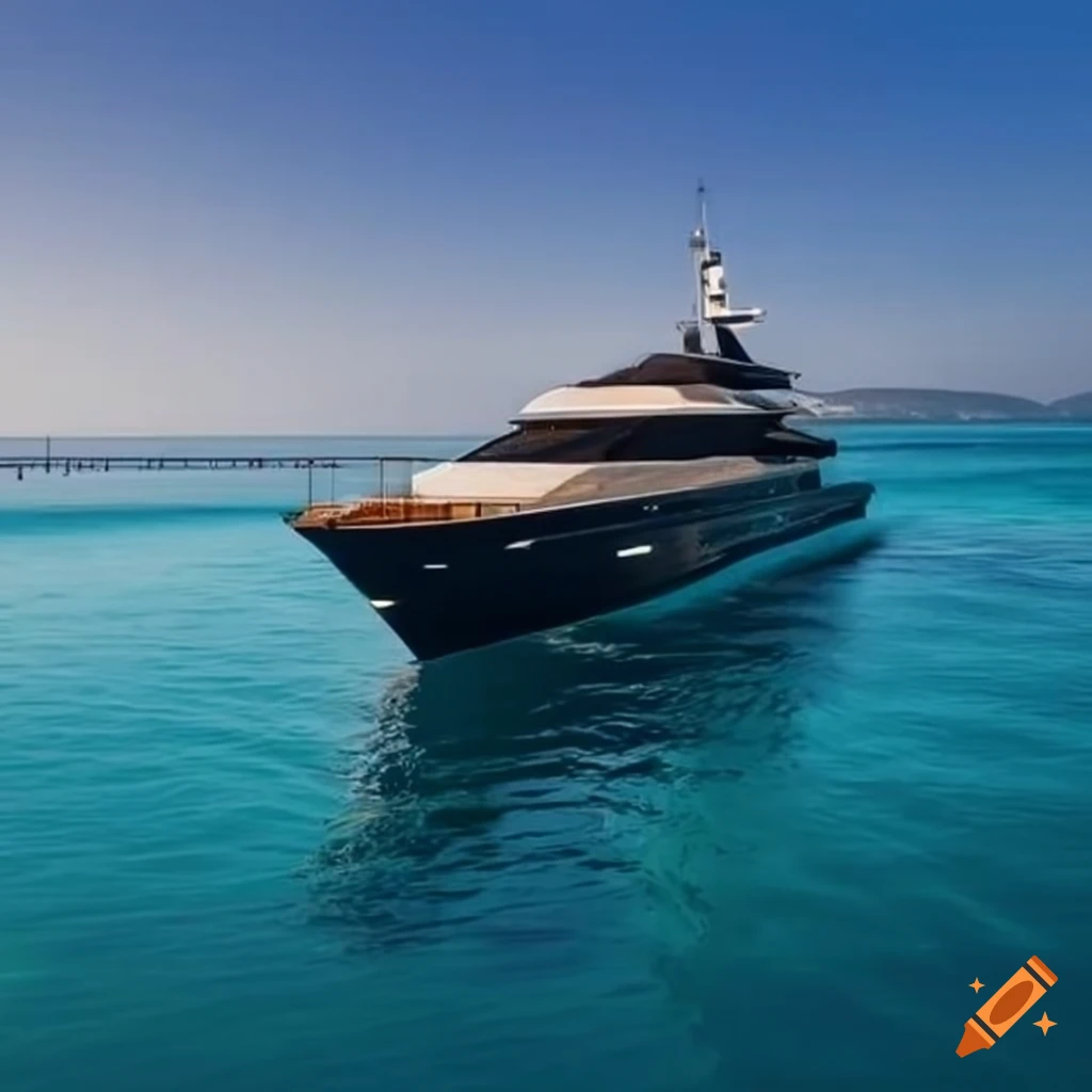 Luxury yacht party with elegant guests enjoying the opulent setting on ...