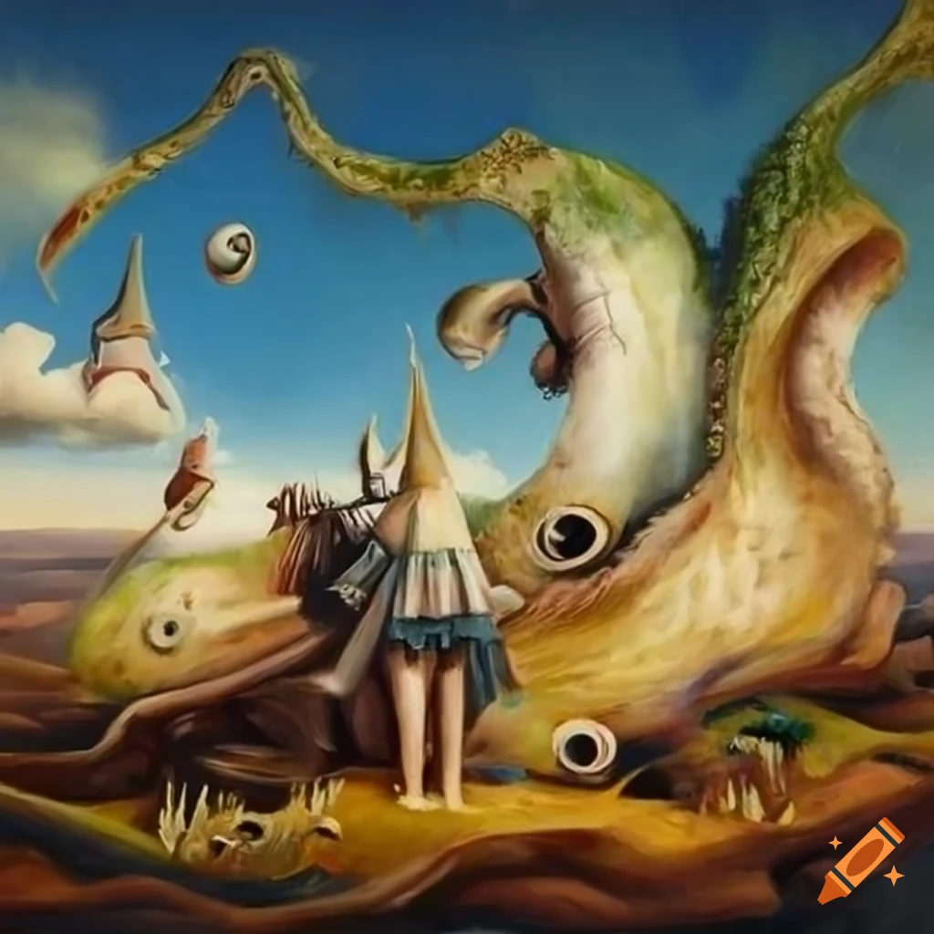 Surreal weird painting on Craiyon