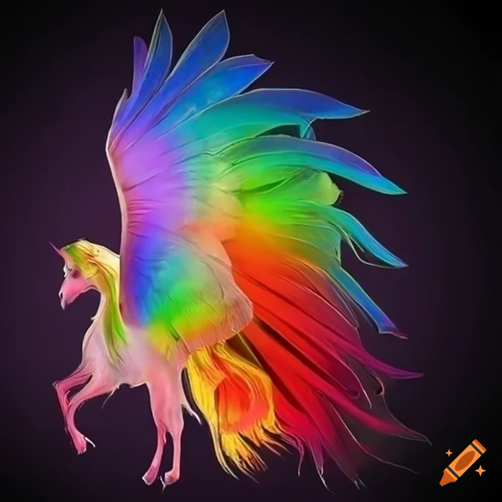 Rainbow images created on Craiyon