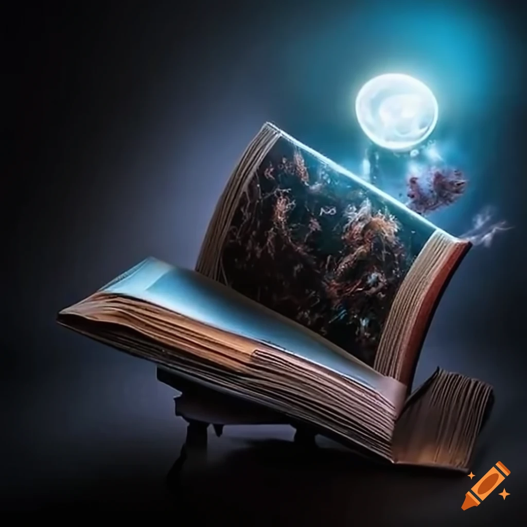 Magic book on Craiyon