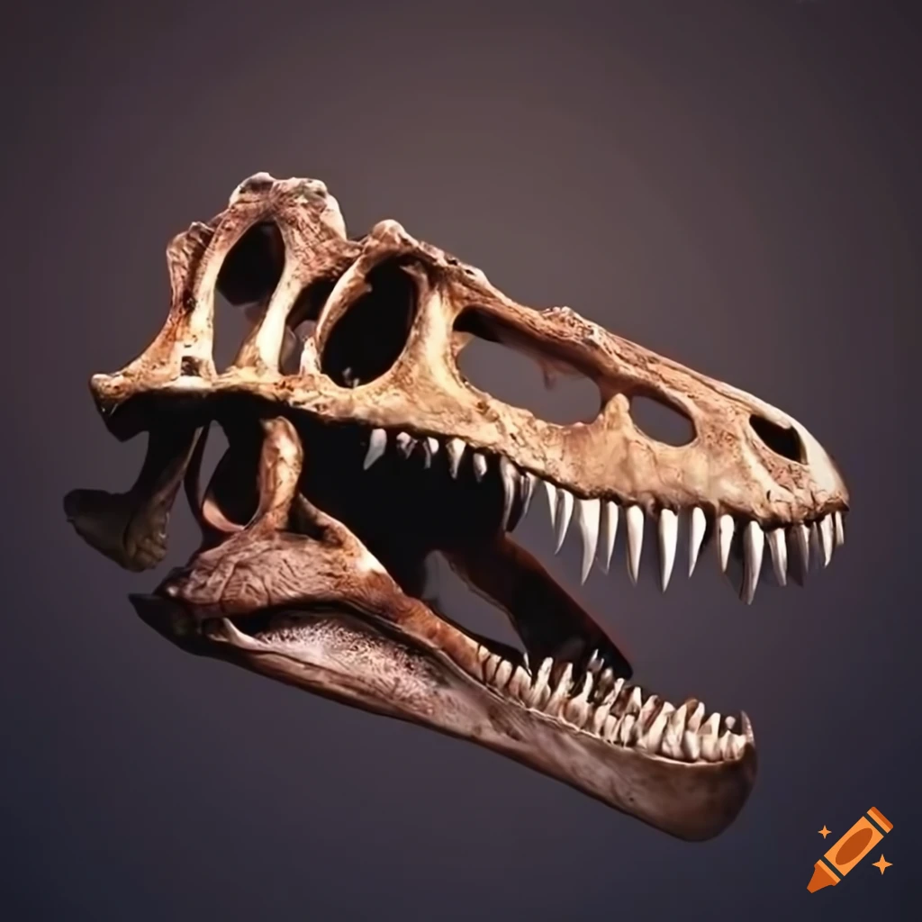 Spinosaurus skull on Craiyon