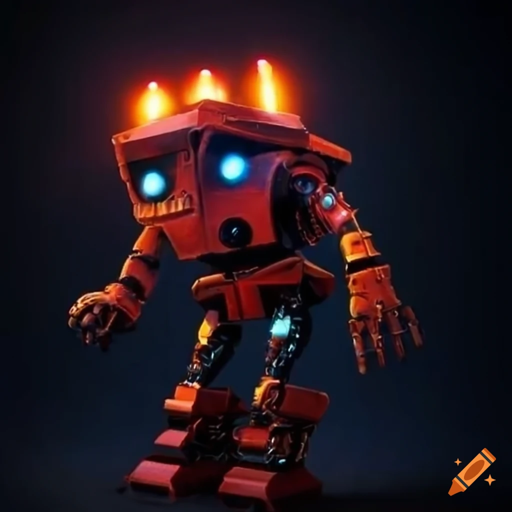 Redneck robot on Craiyon