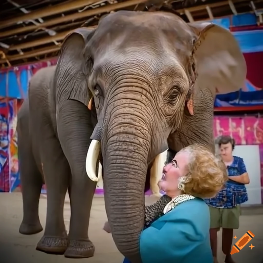 Historic Mastodon elephant ride with Madeleine Albright at a county ...
