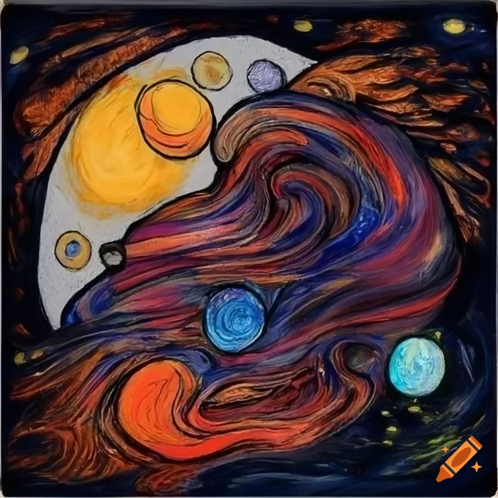 Greek Mythology: Achilles in a starry night Anime painting with warm ...