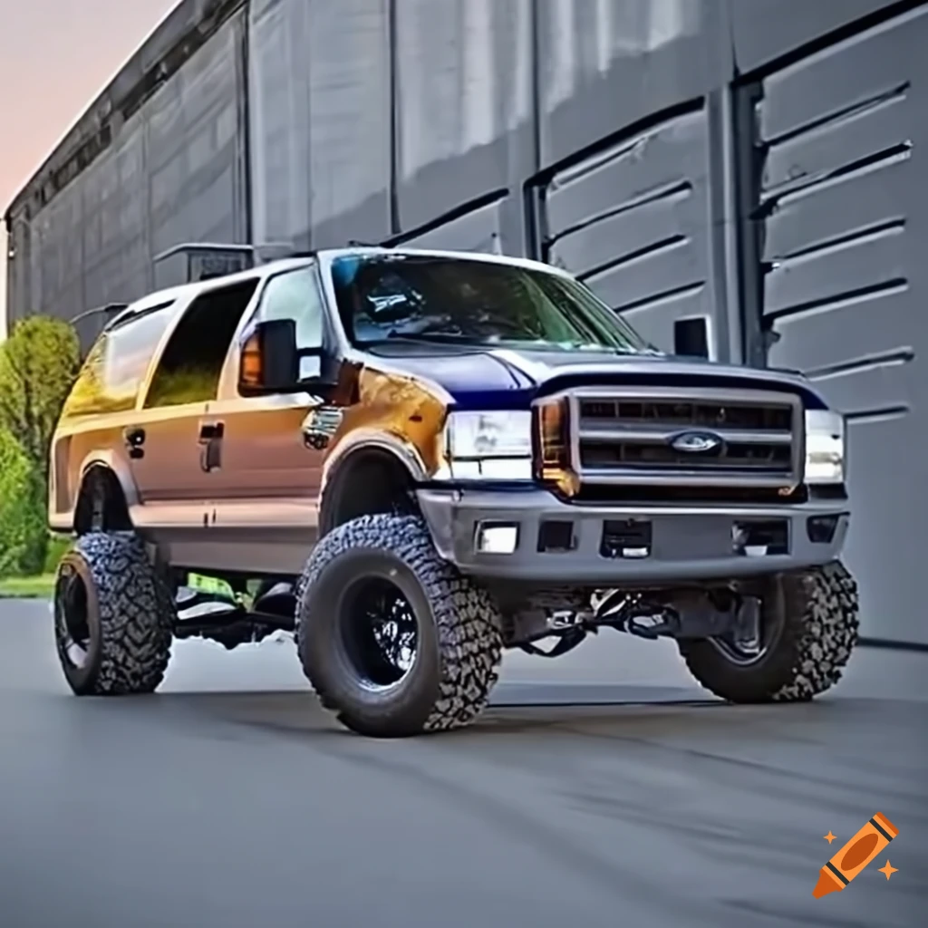 Ford excursion with 50 inch tires and futuristic styling for off-road ...