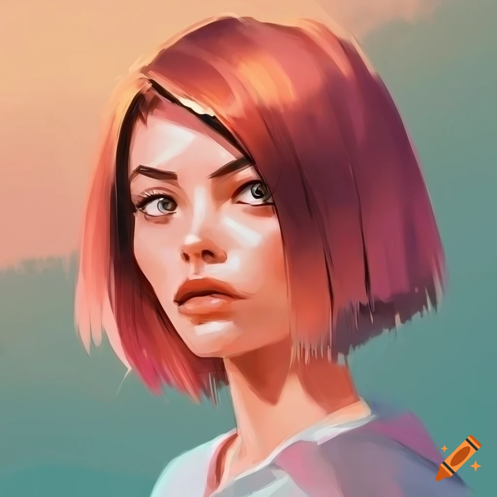 Illustration of various artists' hairstyles and facial features on Craiyon