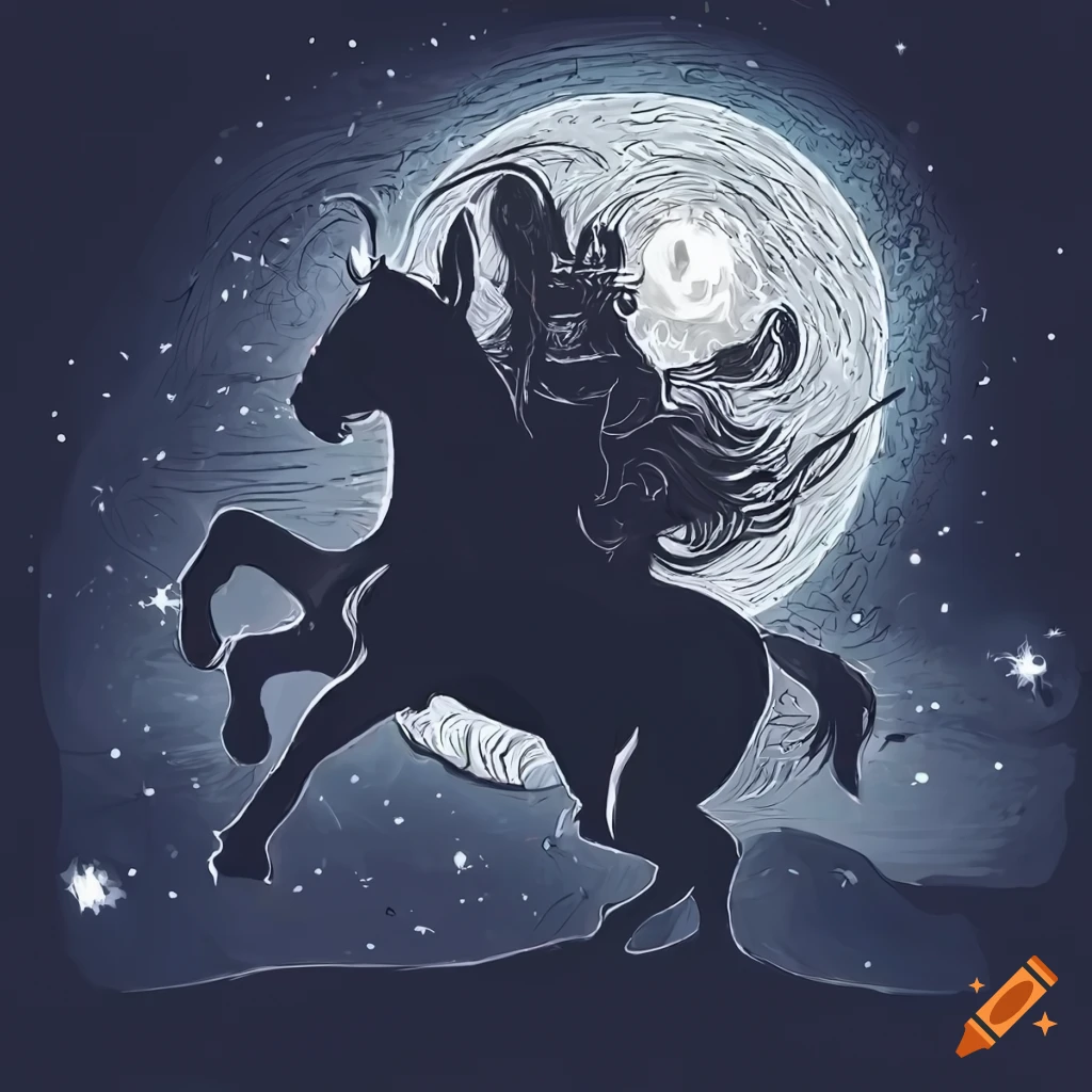 Hungarian mythology featuring attila and his hun warriors on horses ...