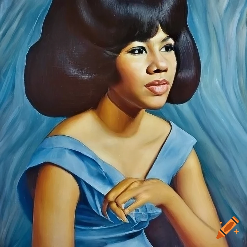 Estelle bennett of the ronettes in a 60s oil painting by diego rivera ...