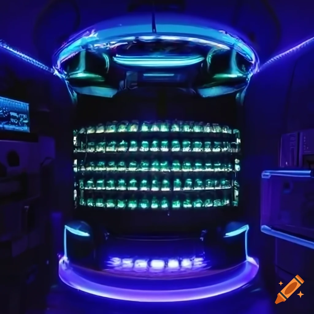 Extraterrestrial vending machine with glow-in-the-dark items in a ...