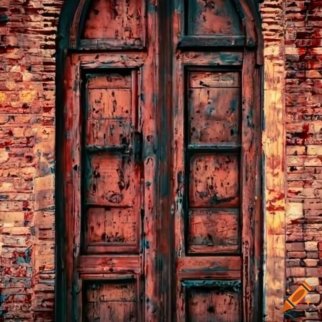 Old abstract door on Craiyon