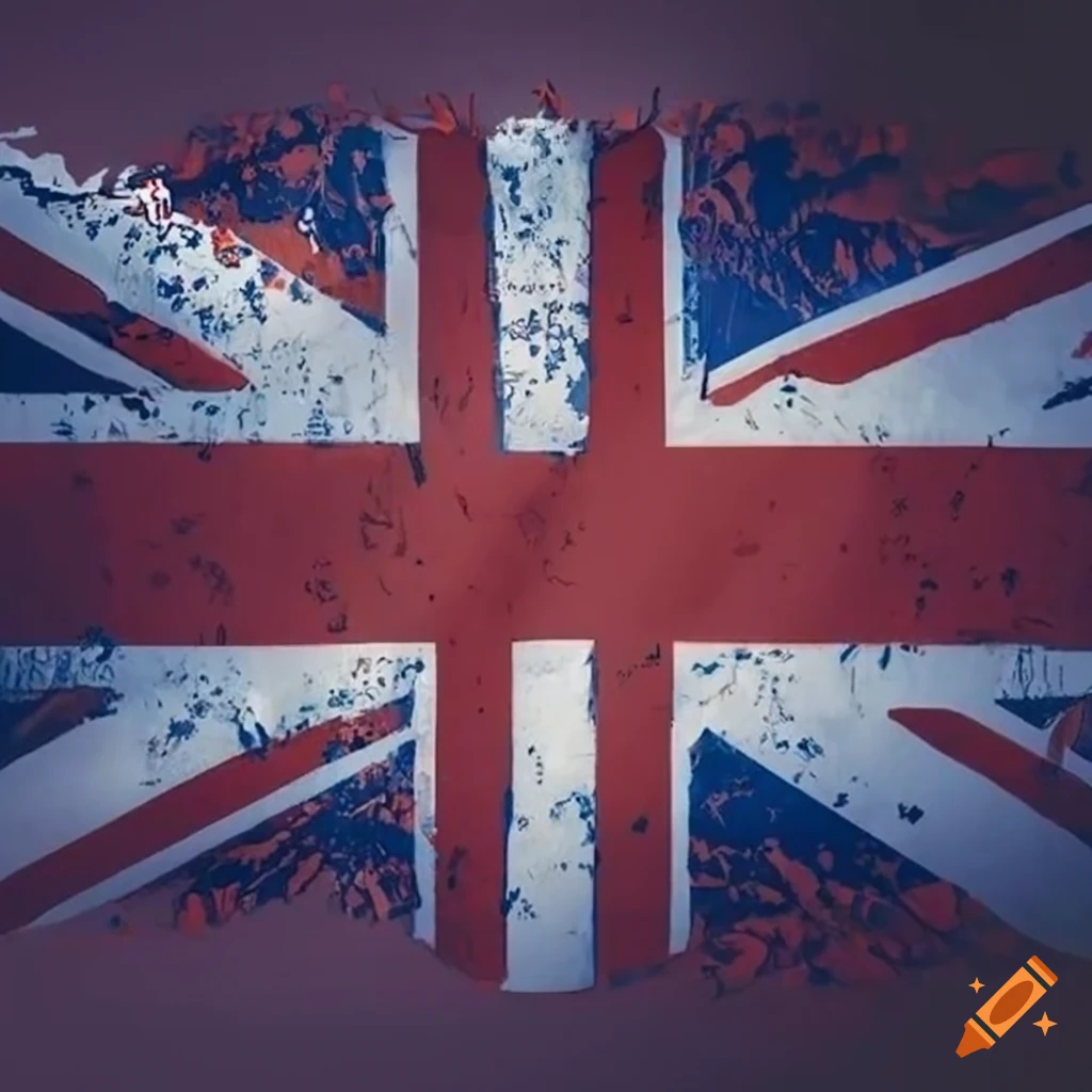 Redesigned flag of a powerful and influential Britain on Craiyon