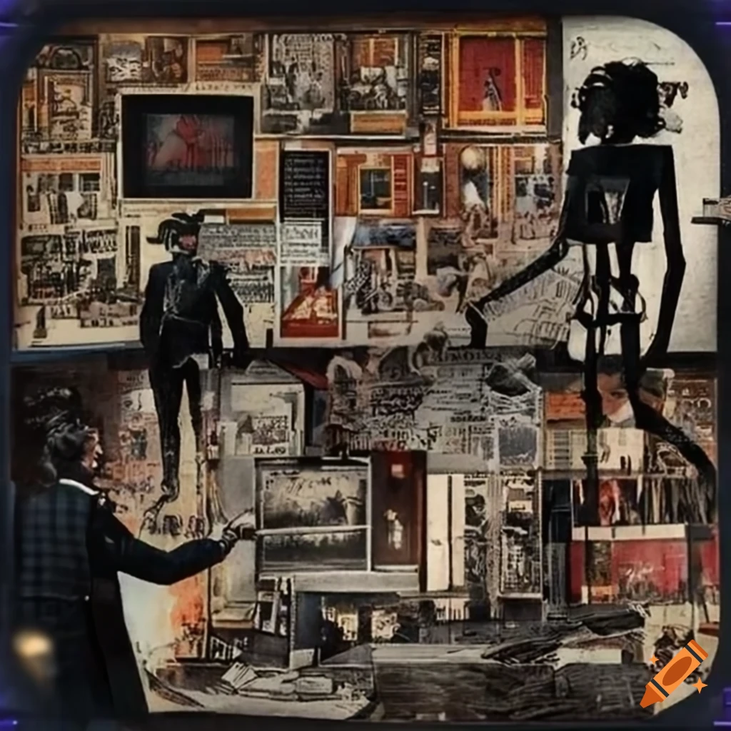 Artistic representation of the fear of technology through history with ...