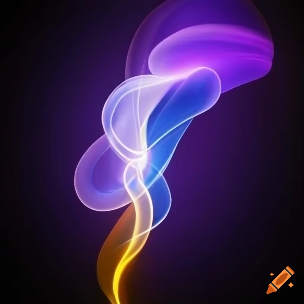 Abstract shapes with light effects on Craiyon